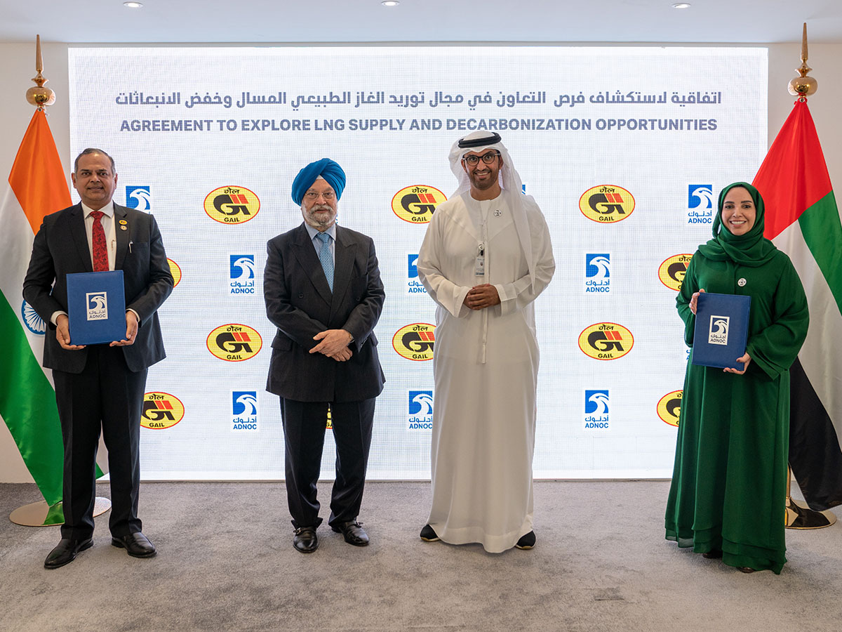 ADNOC and India’s GAIL to explore LNG supply