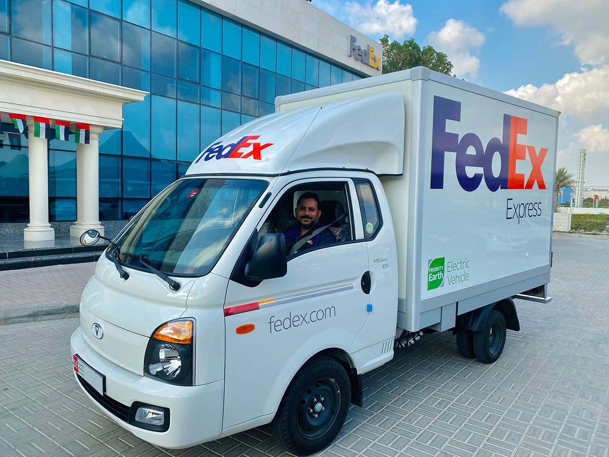 FedEx Express trials electric vehicles in the UAE